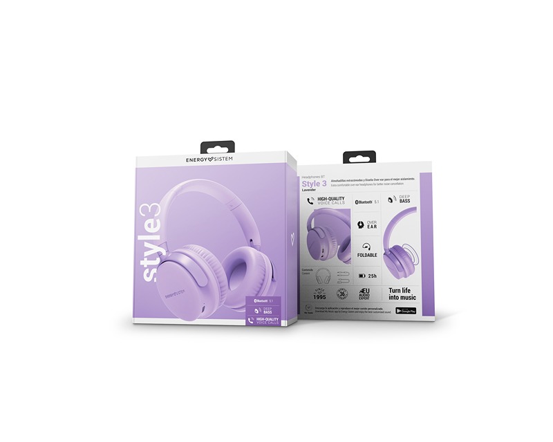 ENERGY SISTEM Style 3 Lavender bežične slušalice ljubičaste (M45305)