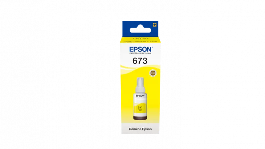 Epson T6734 EcoTank Yellow ink bottle