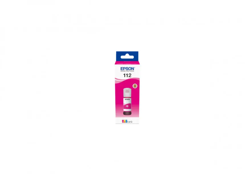 Epson 112 EcoTank Pigment Magenta ink bottle