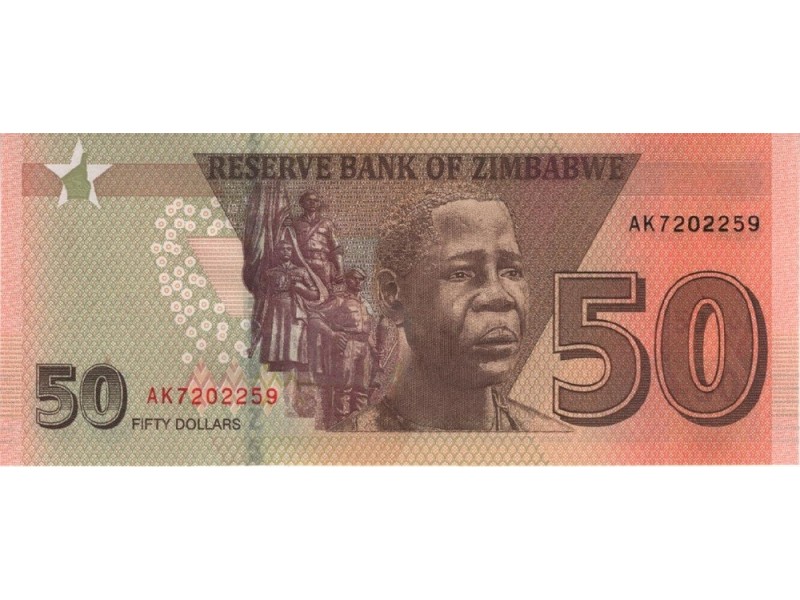 ** ZIMBABVE - 50 DOLARA 2020. * - U N C