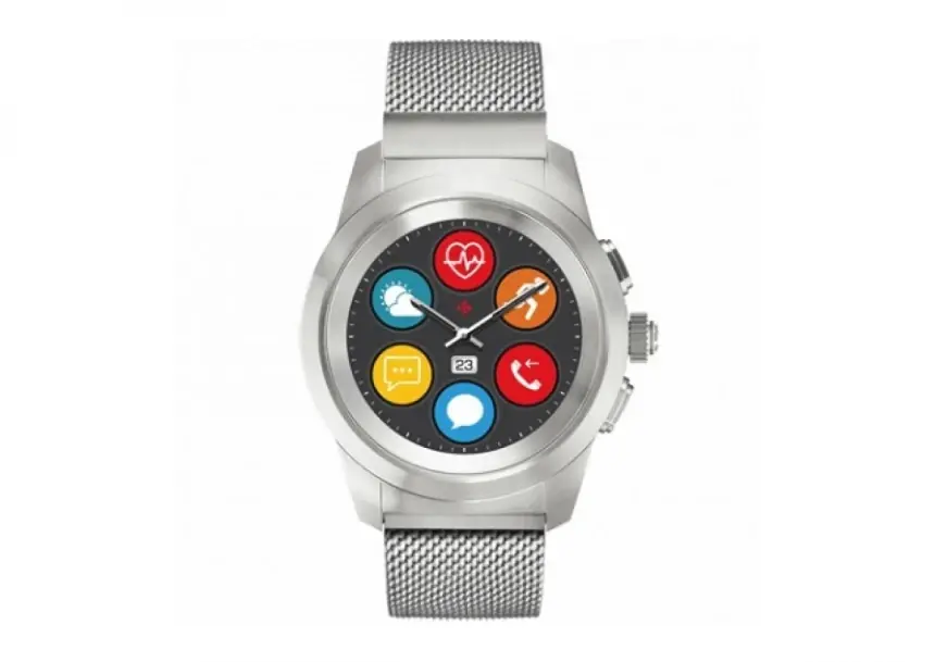 MYKRONOZ ZETIME ELITE PETITE BRUSHED SILVER MILANESE