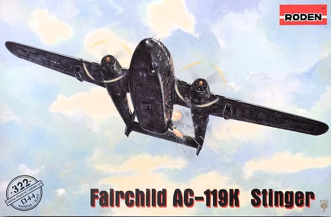 RODEN 1/144 Fairchild AC-119K Stinger