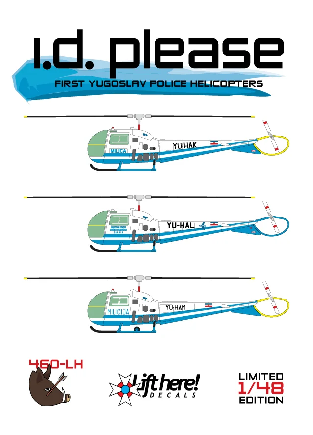 LIFT HERE! I.D. Please, First Yugoslav Police Helicopters in 1/48