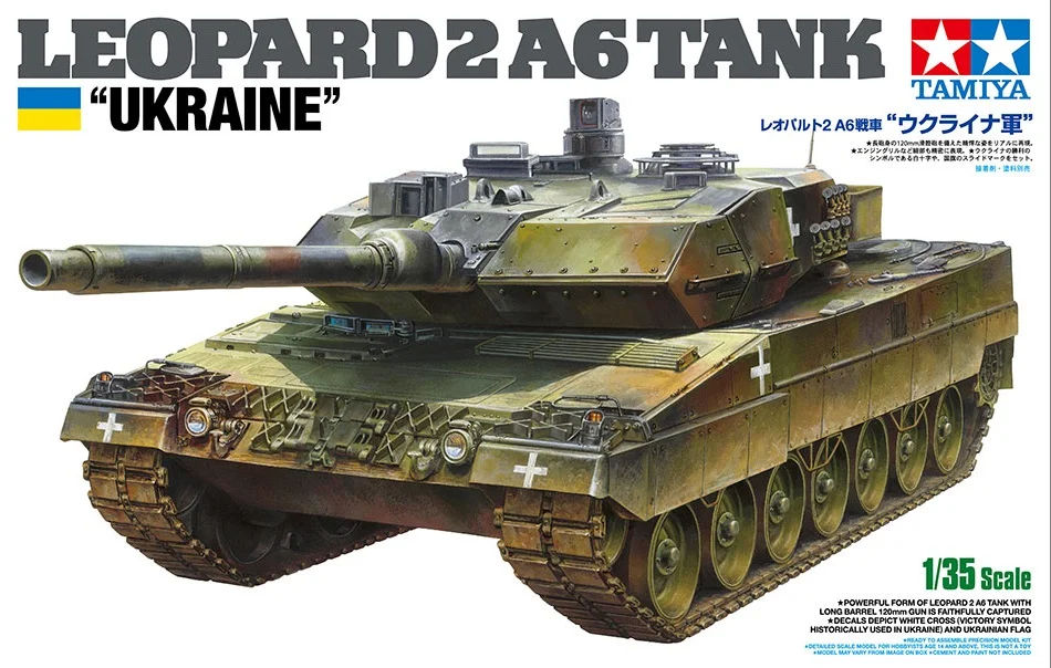 TAMIYA 1/35 Leopard 2A6 Tank „Ukraine“