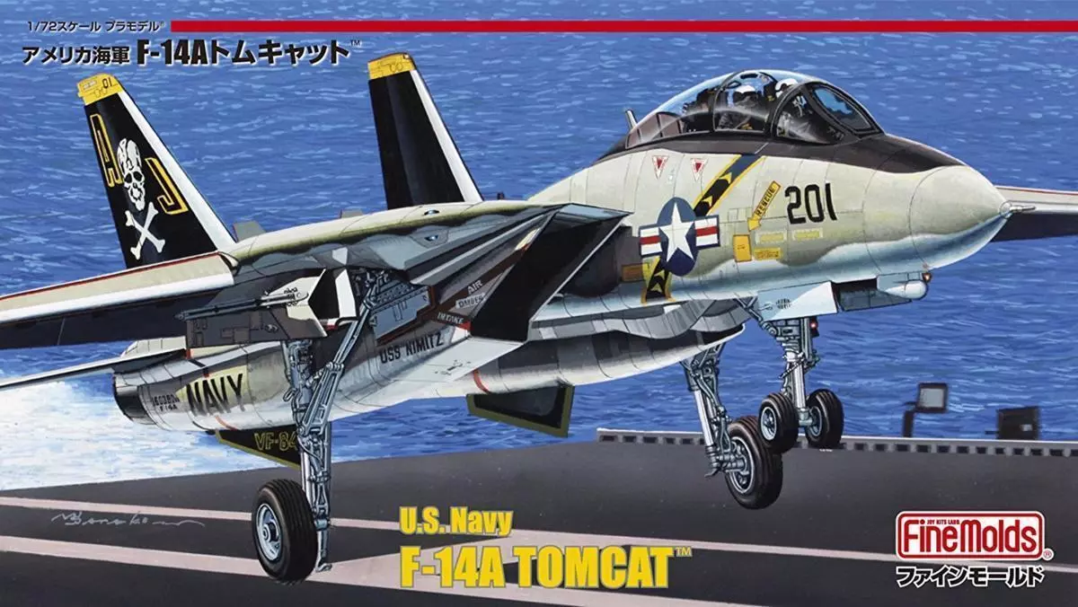 FINE MOLDS 1/72 Us Navy F-14A Tomcat