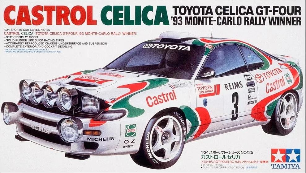 TAMIYA 1/24 Castrol Celica Toyota Celica GT-Four ’93 Monte-Carlo Rally Winner