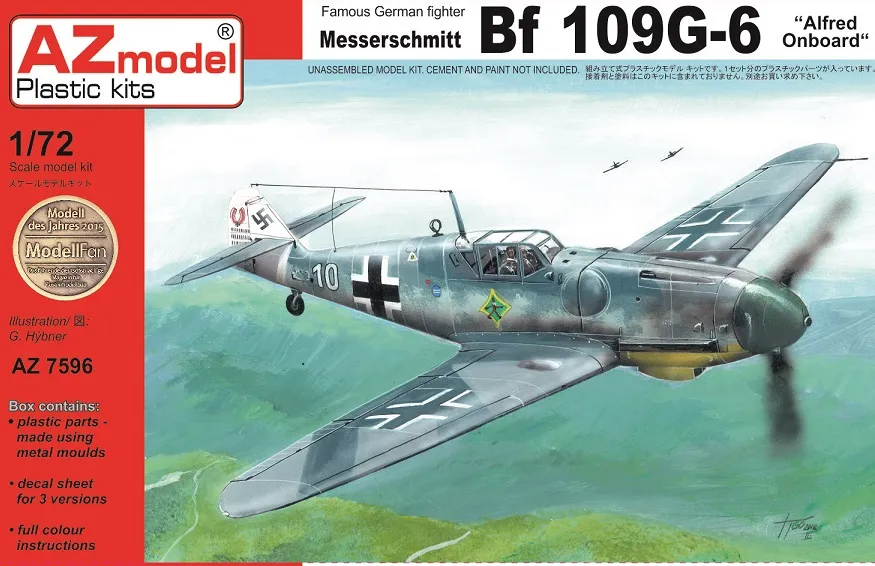 AZ MODEL 1/72 Messerschmitt Bf-109G-6 „Alfred onboard“