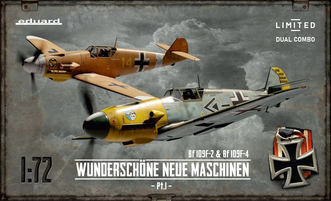 EDUARD 1/72 Bf 109F-2 & Bf 109F-4 Wunderschöne Neue Maschinen Pt.1 (Limited – Dual Combo)