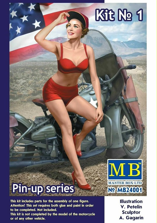 MASTER BOX 1/24 Pin-up series, Kit No. 1. Marylin