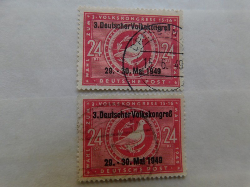 SOWJETISCHE BESETZUNG ZONE 1949 KOMPLET SERIJA