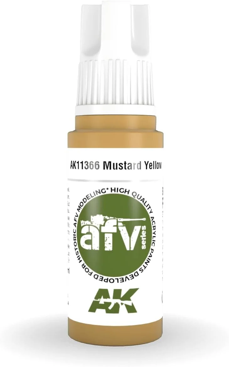 AK 3rd Gen Acrylics – Mustard Yellow (FS33637) – AFV