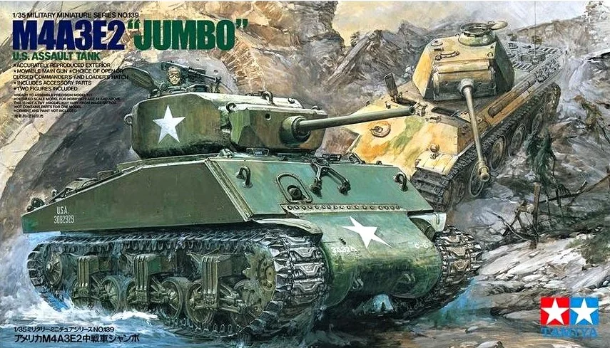 TAMIYA 1/35 U.S. M4A3E2 „Jumbo“ Assault tank