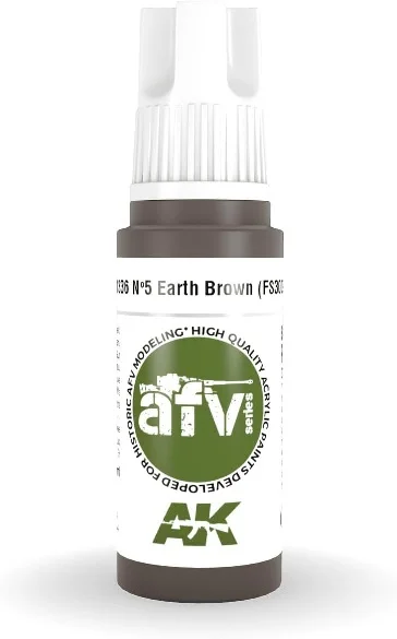 AK 3rd Gen Acrylics – Nr5 Earth Brown (FS30099) – AFV