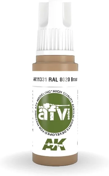 AK 3rd Gen Acrylics – RAL 8020 Braun – AFV