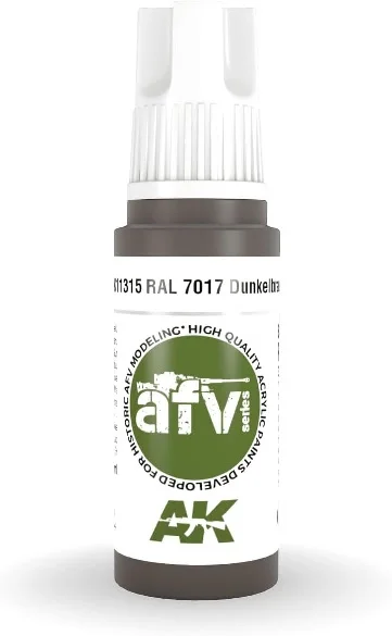 AK 3rd Gen Acrylics – RAL 7017 Dunkelbraun – AFV