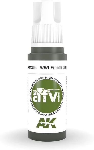 AK 3rd Gen Acrylics – WWI French Green 1 – AFV