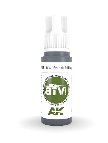 AK 3rd Gen Acrylics – WWI French Artillery Grey – AFV