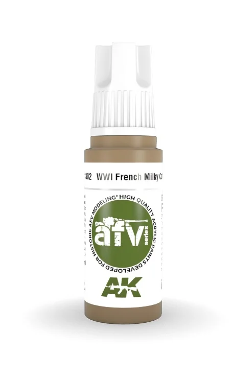 AK 3rd Gen Acrylics – WWI French Milky Coffee – AFV