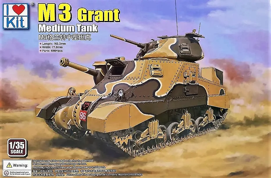 I LOVE KIT 1/35 M3 Grant Medium Tank