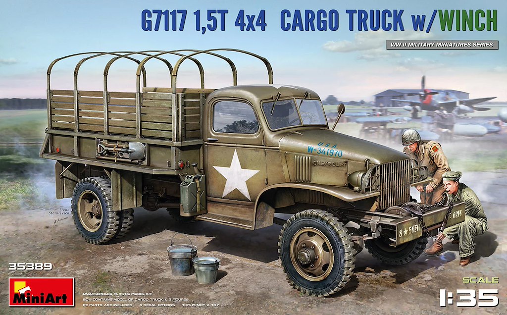 MINI ART T-34/85 G7117 1,5T 4×4 Cargo Truck w/Winch