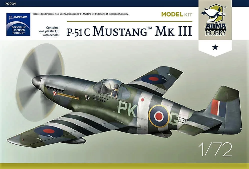 ARMA HOBBY 1/72 P-51C Mustang™ Mk III (Model Kit)