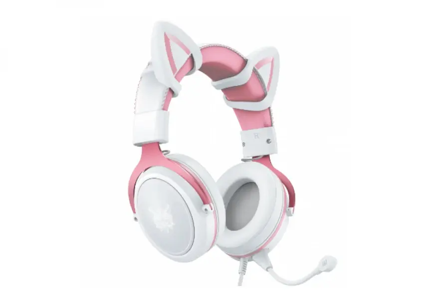 SLUSALICE ONIKUMA GAMING X10 PINK WHITE CAT EAR