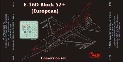 CMK 1/48 F-16D Block 52+ European For Hasegawa Kit