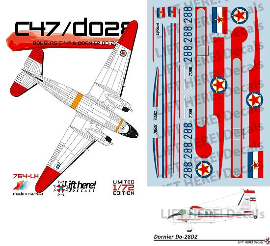 LIFT HERE! “C47 / Do28″, Douglas C-47 & Dornier Do-28 1/72