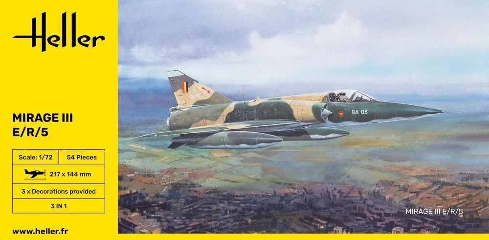 HELLER 1/72 Mirage III E/R/5/BA