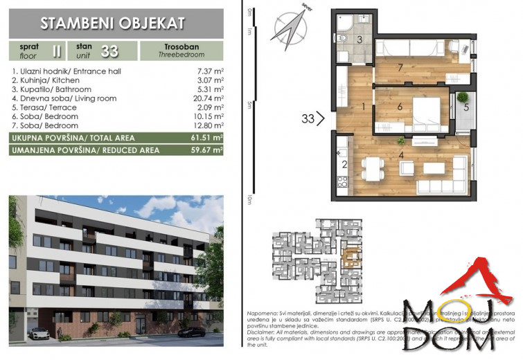 Stan,NOVI SAD,TELEP,kv: 62, € 153260, ID: 1025778