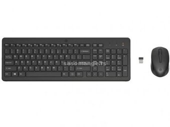 HP Tastatura+miš 330 bežični set, crni, SR raspored (2V9E6AA#BED)