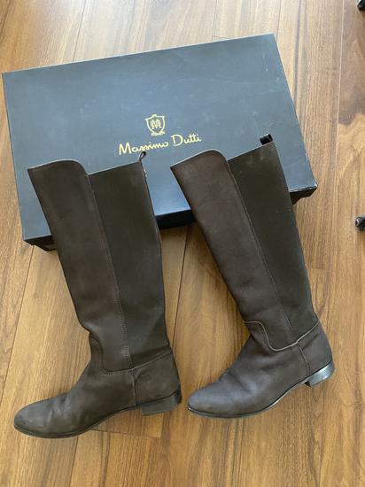 Massimo Dutti cizme koza i kaucuk 39 25.5 cm