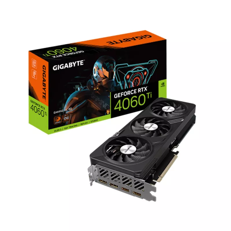 Grafička karta GIGABYTE RTX 4060 Ti GV-N406TGAMING OC-8GD NVD/8GB/GDDR6/128bit/crna