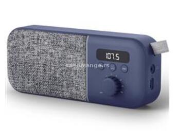 Fabric Box Radio Navy (M44995)