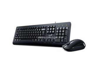 GENIUS Žična tastatura i miš KM-160 YU/ crna