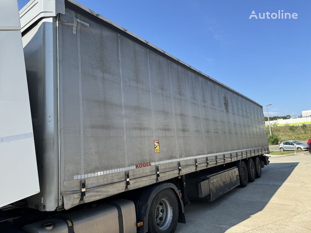 Kögel SN24 standard, palet box, lifting axle poluprikolica sa kliznom ceradom