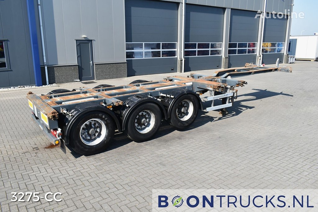 Pacton T3-010 | 2x20-30-40-45ft HC * 3x EXTENDABLE * NL TRAILER poluprikolica za prevoz kontejnera