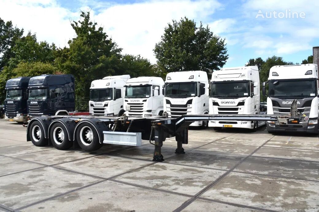 D-Tec FLEXITRAILER - LIFT AXLE - DRUM BRAKES - 2 x EXTEDABLE - poluprikolica za prevoz kontejnera