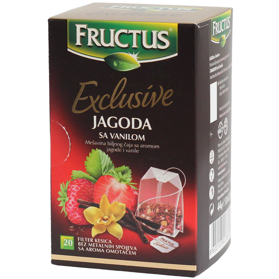 Caj jagoda vanila Fructus 44g