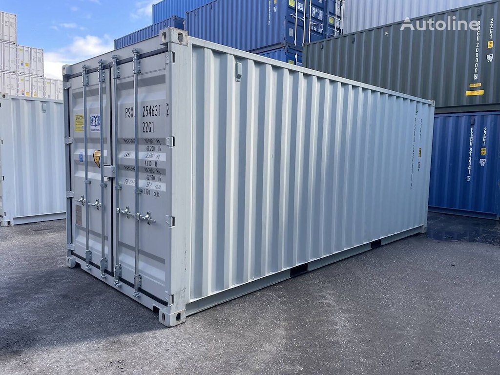 Novi 20 ft ONE WAY/storage container/material container RAL 7035 kontejner 20 stopa