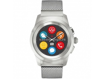 MYKRONOZ ZETIME ELITE PETITE BRUSHED SILVER MILANESE