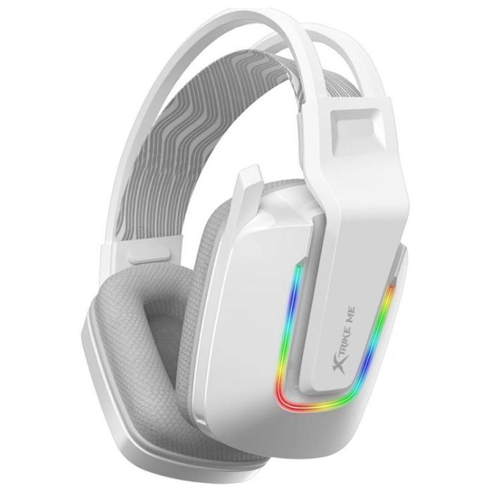 Slušalice sa mikrofonom XTRIKE GH712 RGB 3.5 mm bele