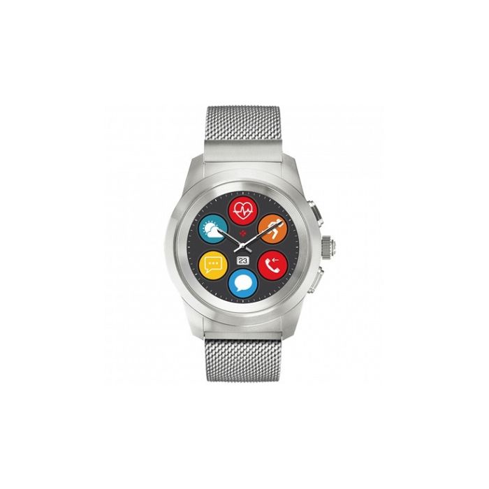 MYKRONOZ ZETIME ELITE PETITE BRUSHED SILVER MILANESE