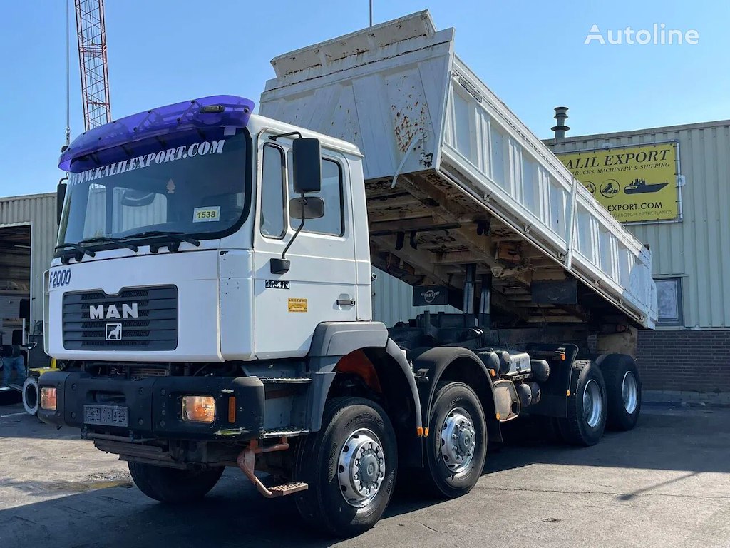 MAN 35.414 Kipper 8x4 ZF Big Axle's Full Steel Top Condition kiper