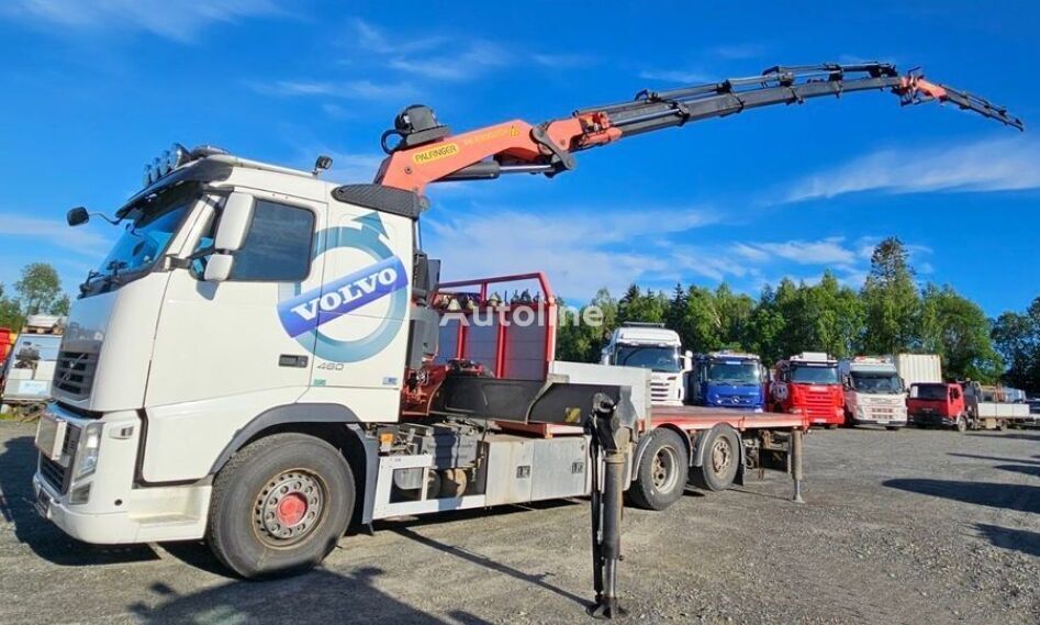 Volvo 460 6×2 PALFINGER PK 53002 + JIB kamion s ravnom platformom