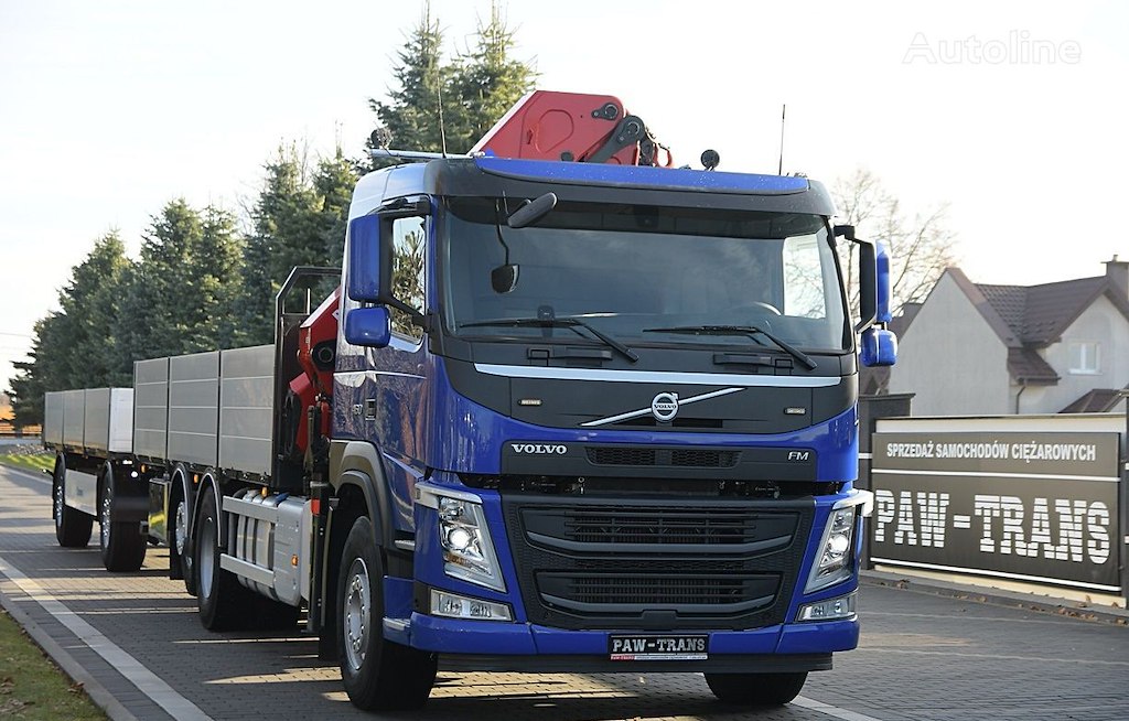 Volvo FM460 ZESTAW JAK FABRYCZNIE NOWY kamion s ravnom platformom + prikolica sa ravnom platformom