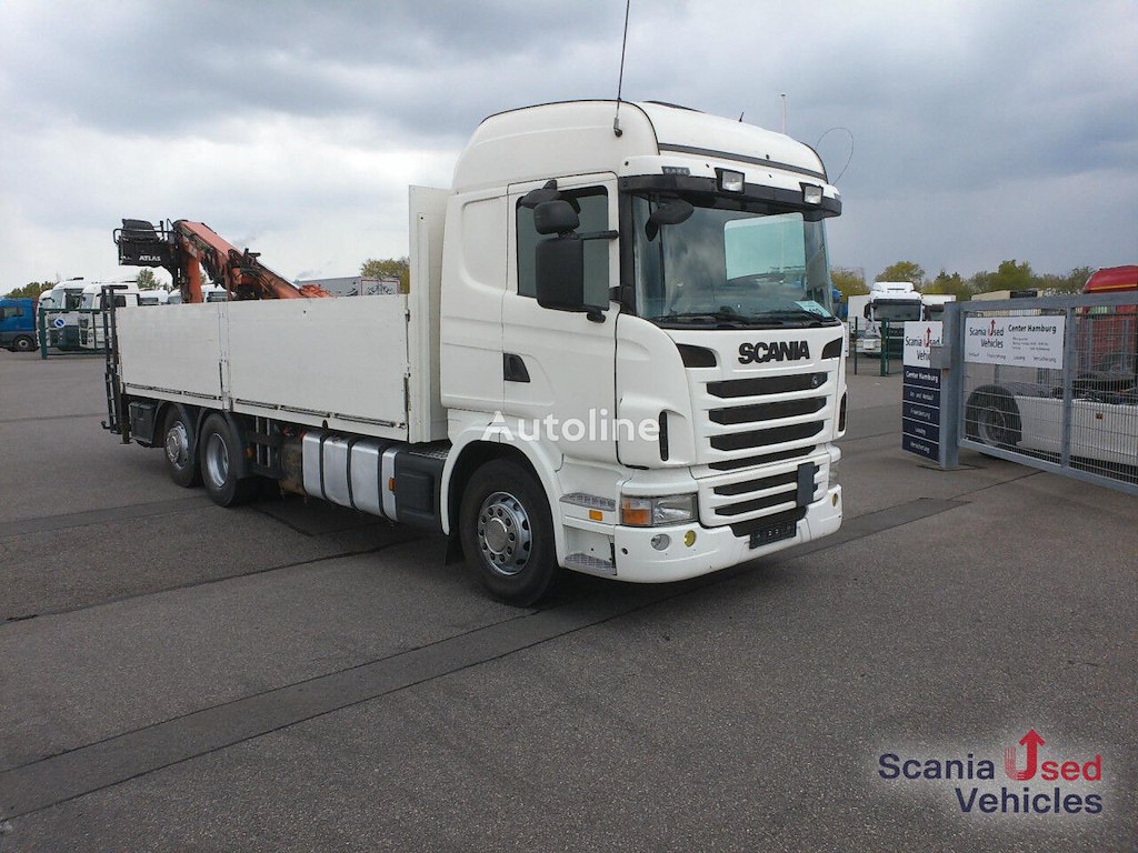 Scania G 440 LB6x2*4MNA KRAN ATLAS Typ: 165.2V Lenk kamion s ravnom platformom