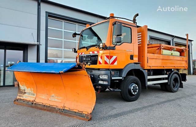 MAN TGM 13.280 4x4 Euro5 Winterdienst Streuer kamion s ravnom platformom