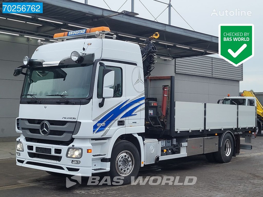 Mercedes-Benz Actros 1836 4X2 Hiab 144 E-5 Hiduo Kran Crane Remote Euro 5 kamion s ravnom platformom