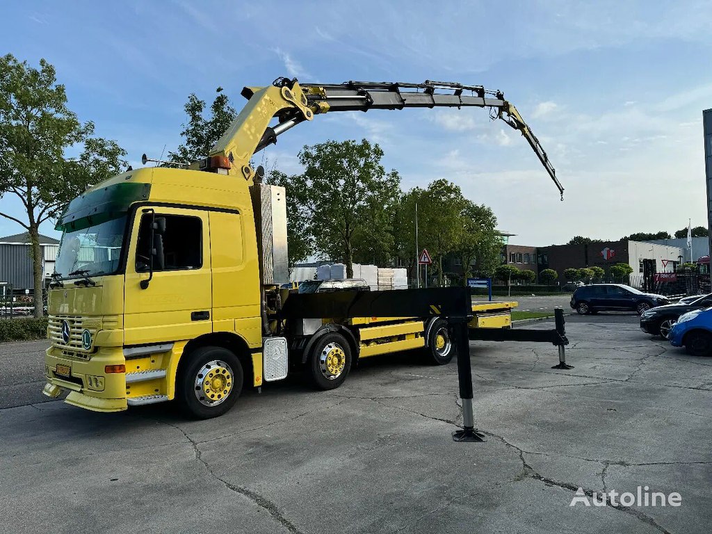 Mercedes-Benz Actros 2553 6X2 + PALFINGER PK66000E + JIB PJ154C + REMOTE CONTR kamion s ravnom platformom